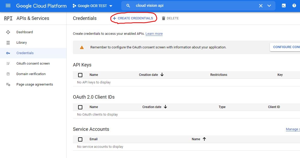 【Google OCR】Google Cloud Vision APIで文字認識をできるように設定